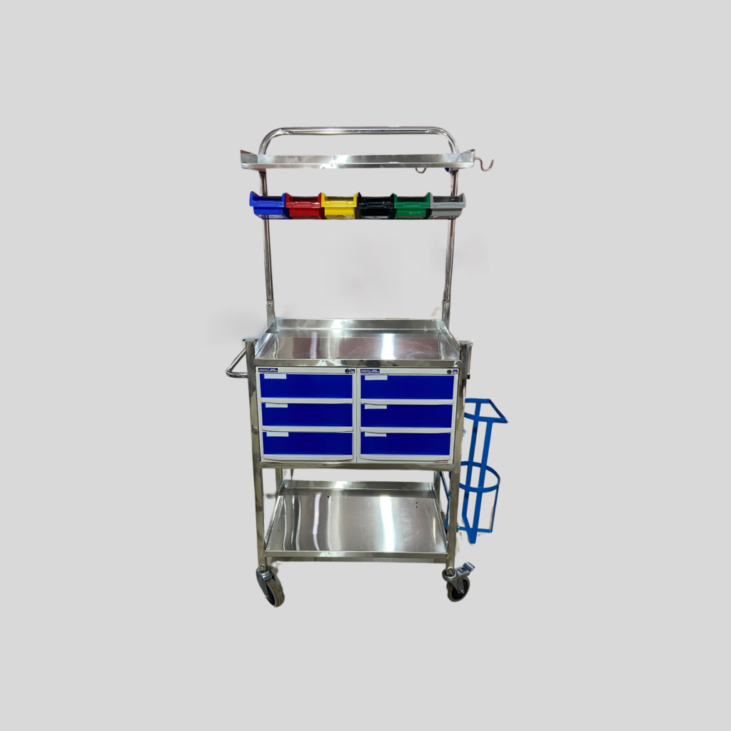 Stainless Steel Crash Cart – Emergency Medical Use